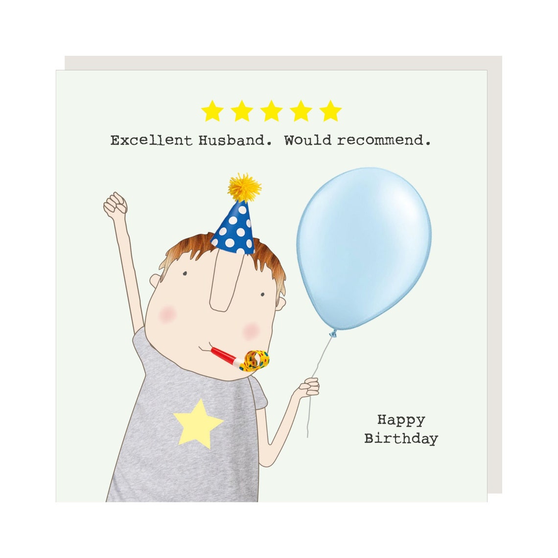 Five Star Husband Greetings Card - Etsy UK