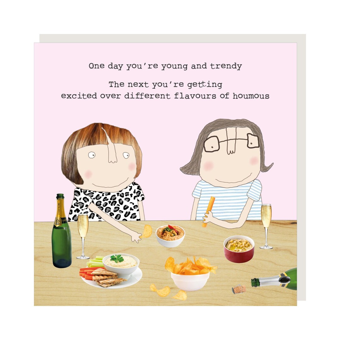 Houmous Greetings Card - Etsy