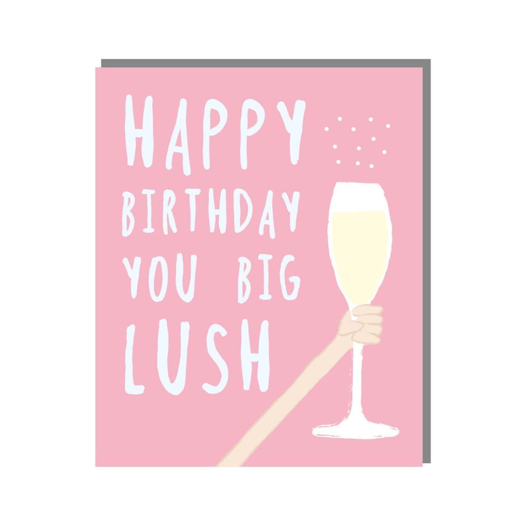 Big Lush Birthday Card - Etsy
