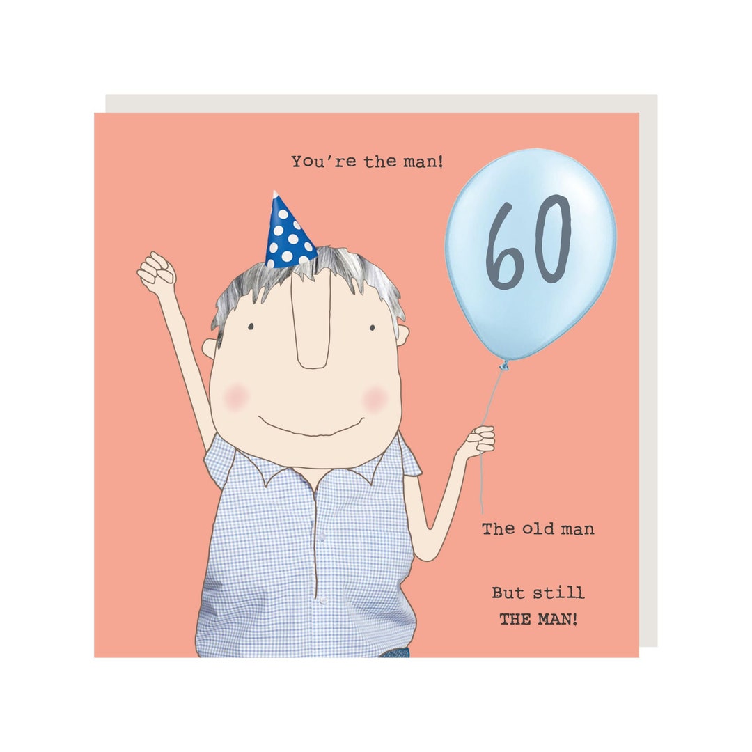 60th Birthday Card Boy 60 the Man - Etsy UK