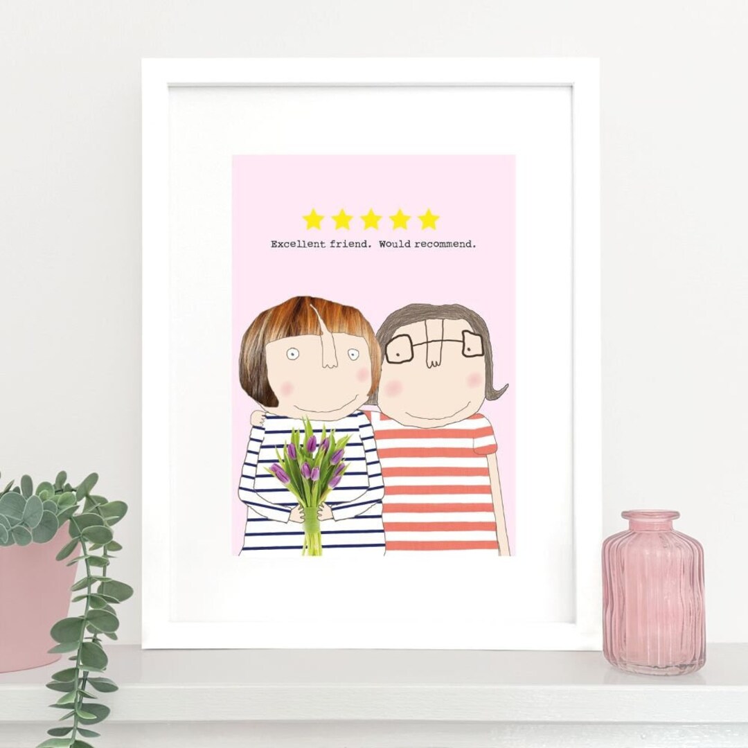 Five Star Friend Art Print - Etsy