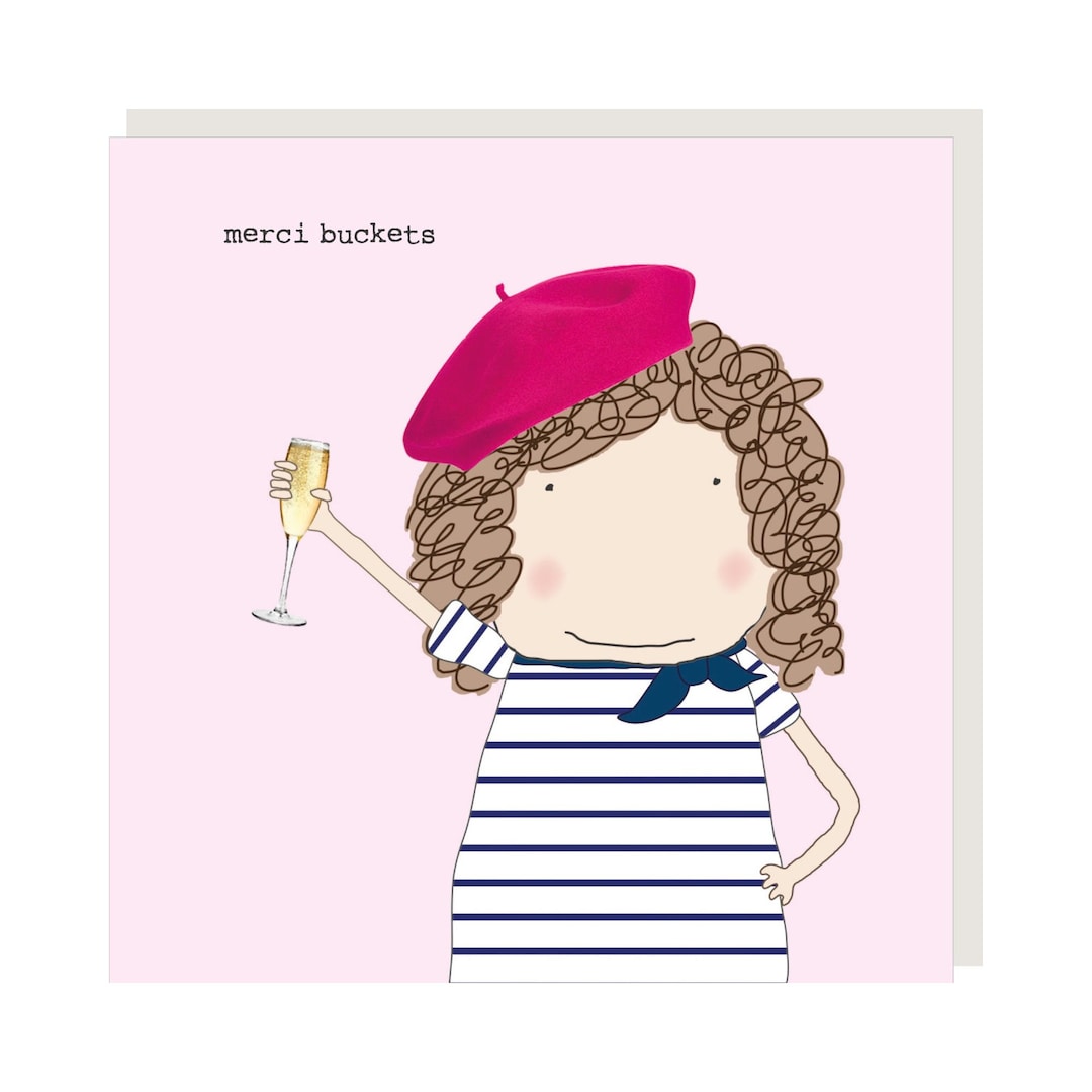 Merci Buckets Thank You Card | Greetings Card - Etsy