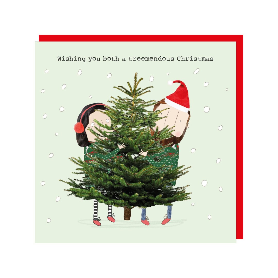 Both Treemendous Christmas Card - Etsy