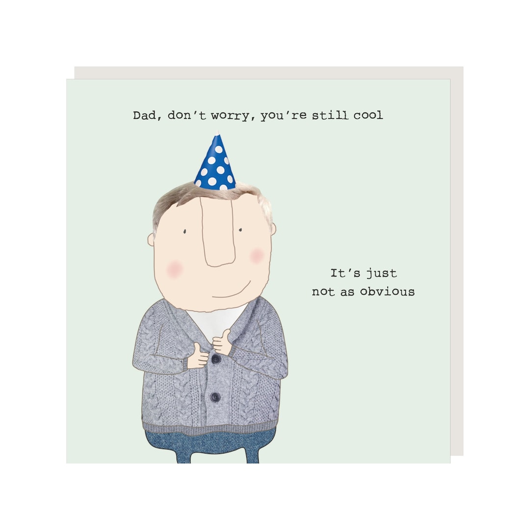 Dad Cool Birthday Card for Dad - Etsy