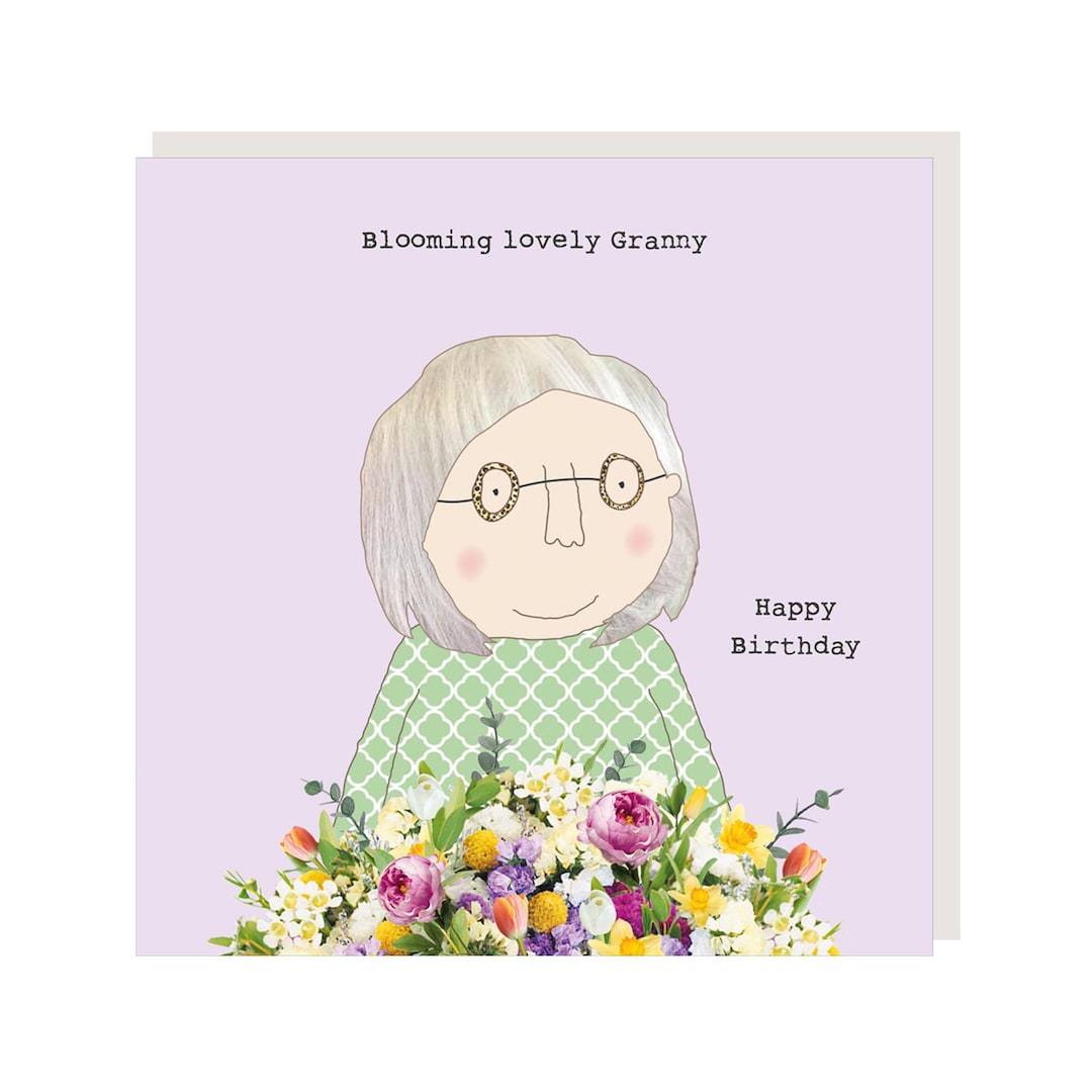 Granny Blooming Birthday Card for Granny - Etsy