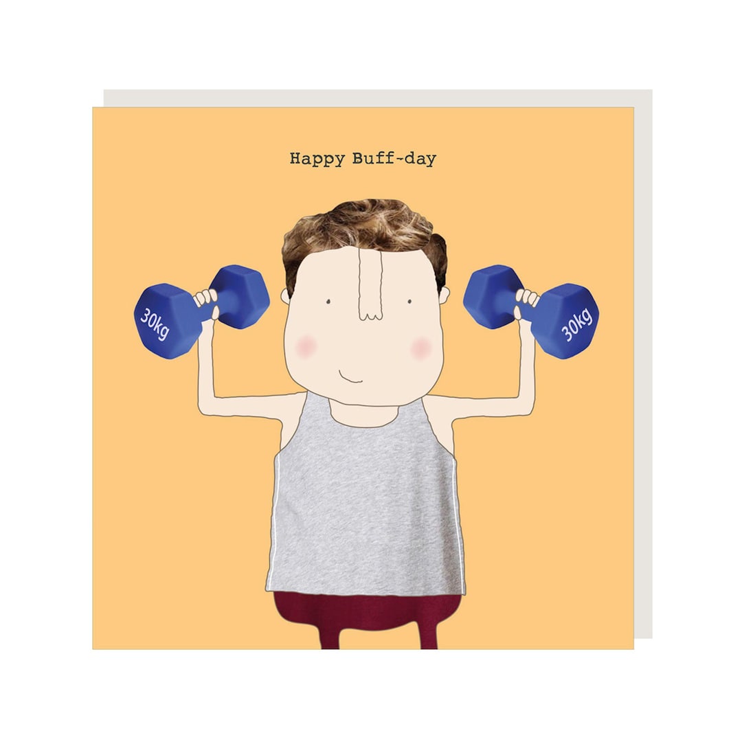 Funny 'buff-day' Birthday Card for Him - Etsy