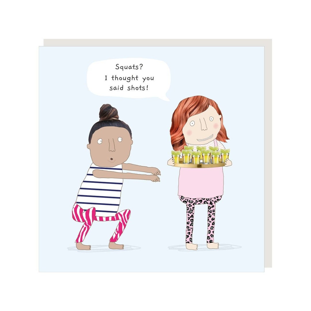 Squats Birthday Card | Funny Birthday Card | Birthday Card for Her - Etsy