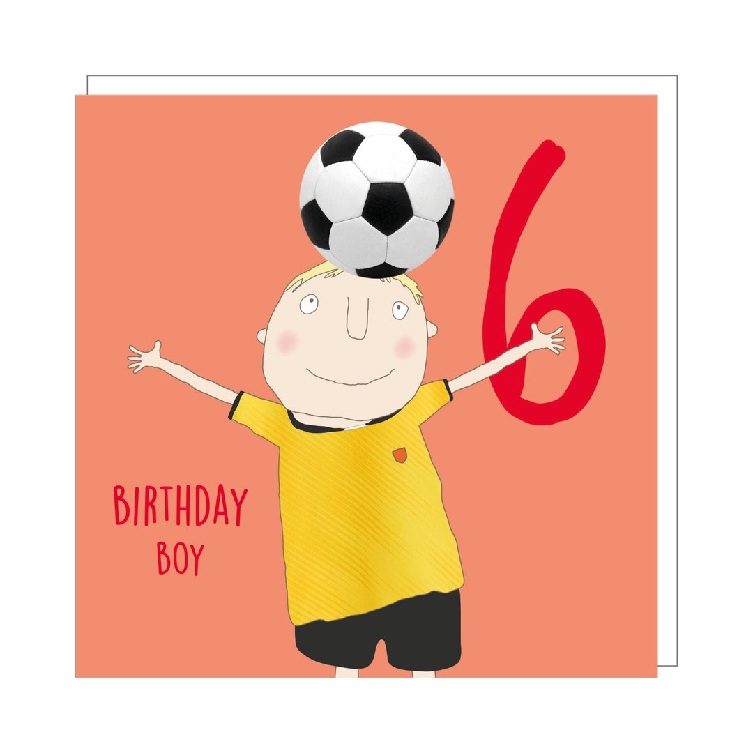 Birthday Boy Six Card | 6th Birthday Card - Etsy