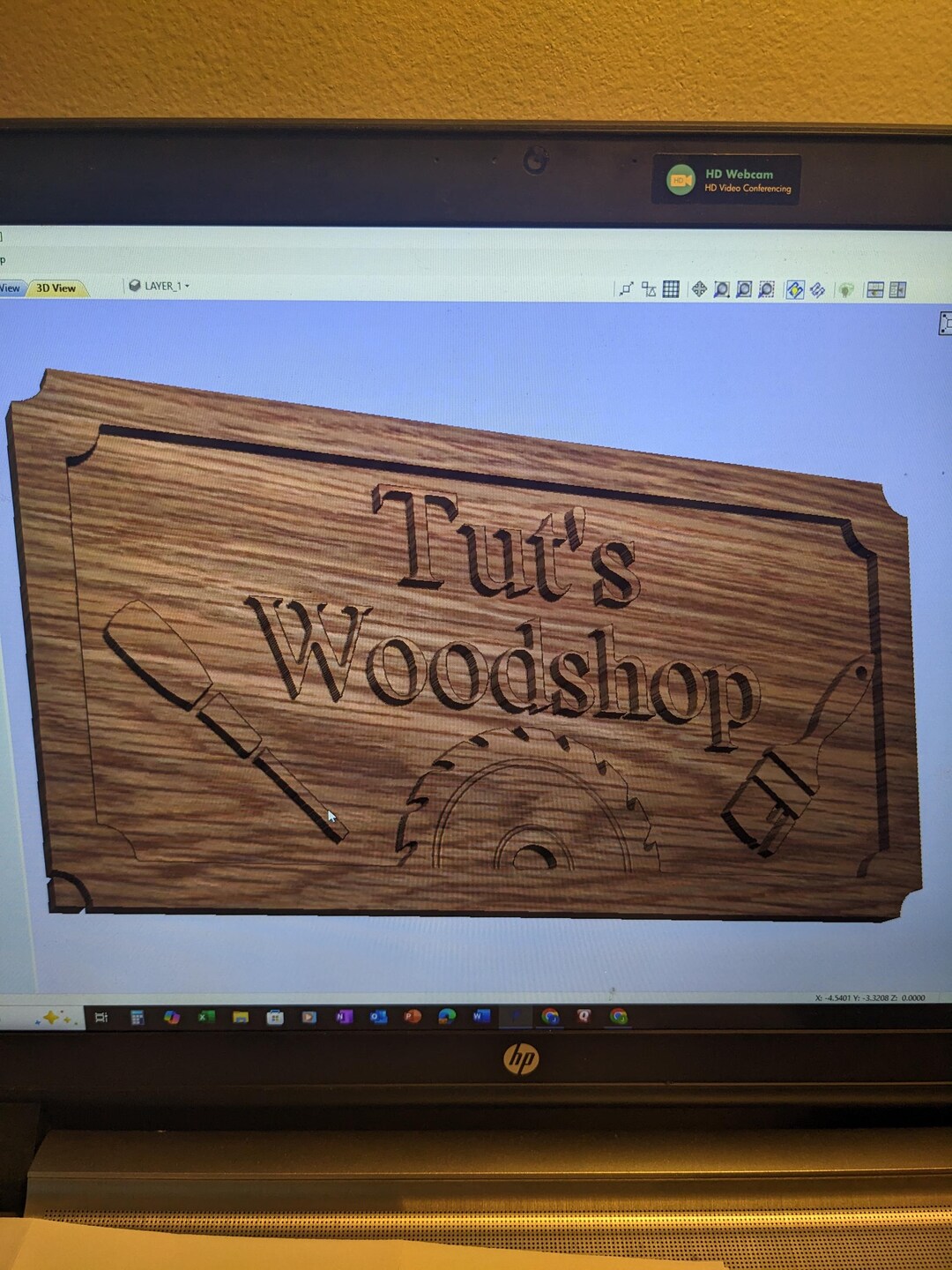 Workshop Sign Customizable Digital File Vcarve .CRV File for CNC - Etsy