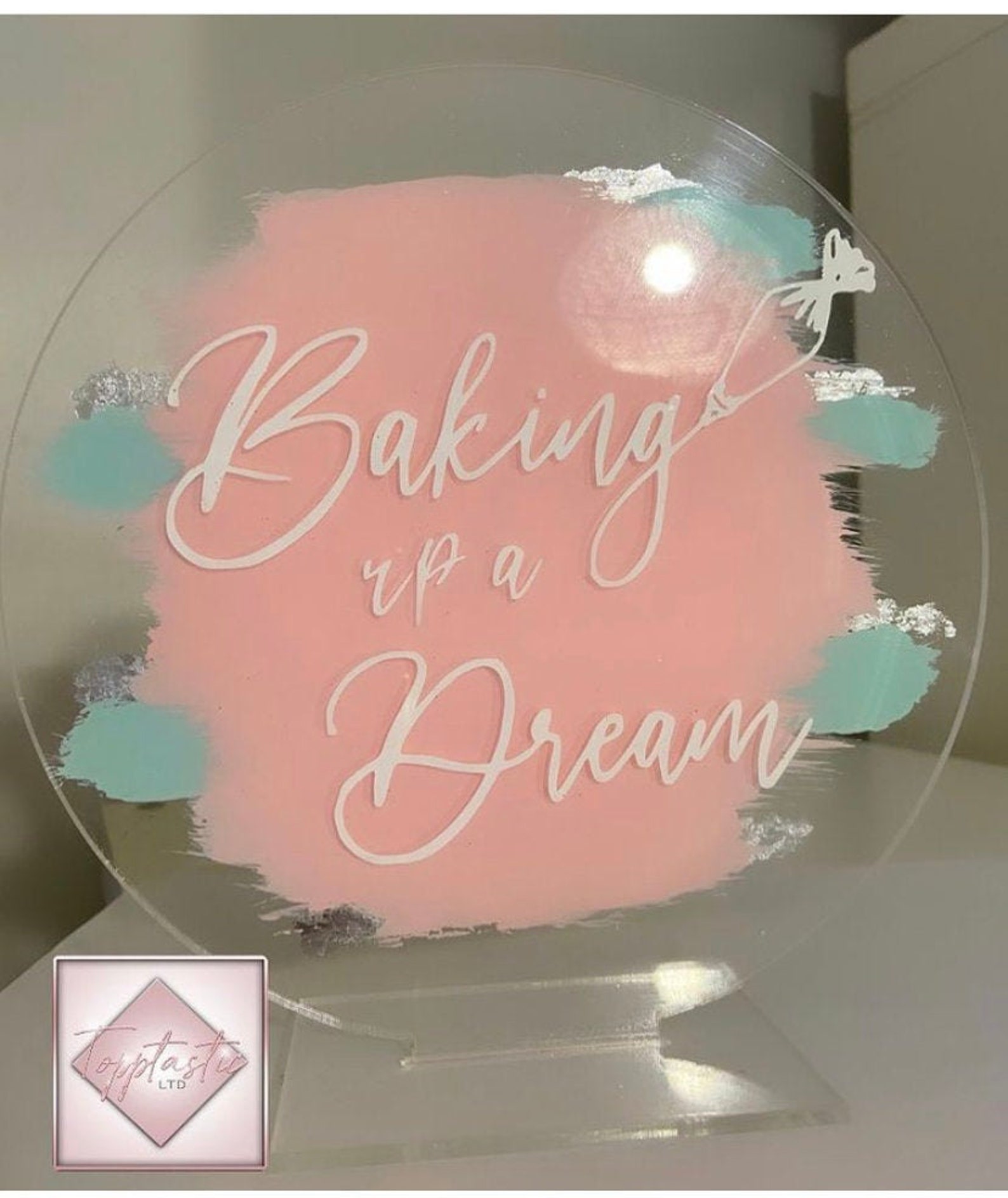 8 Inch Acrylic Logo Stand/ Business/ Logo/ Display/ Backdrop/ - Etsy UK