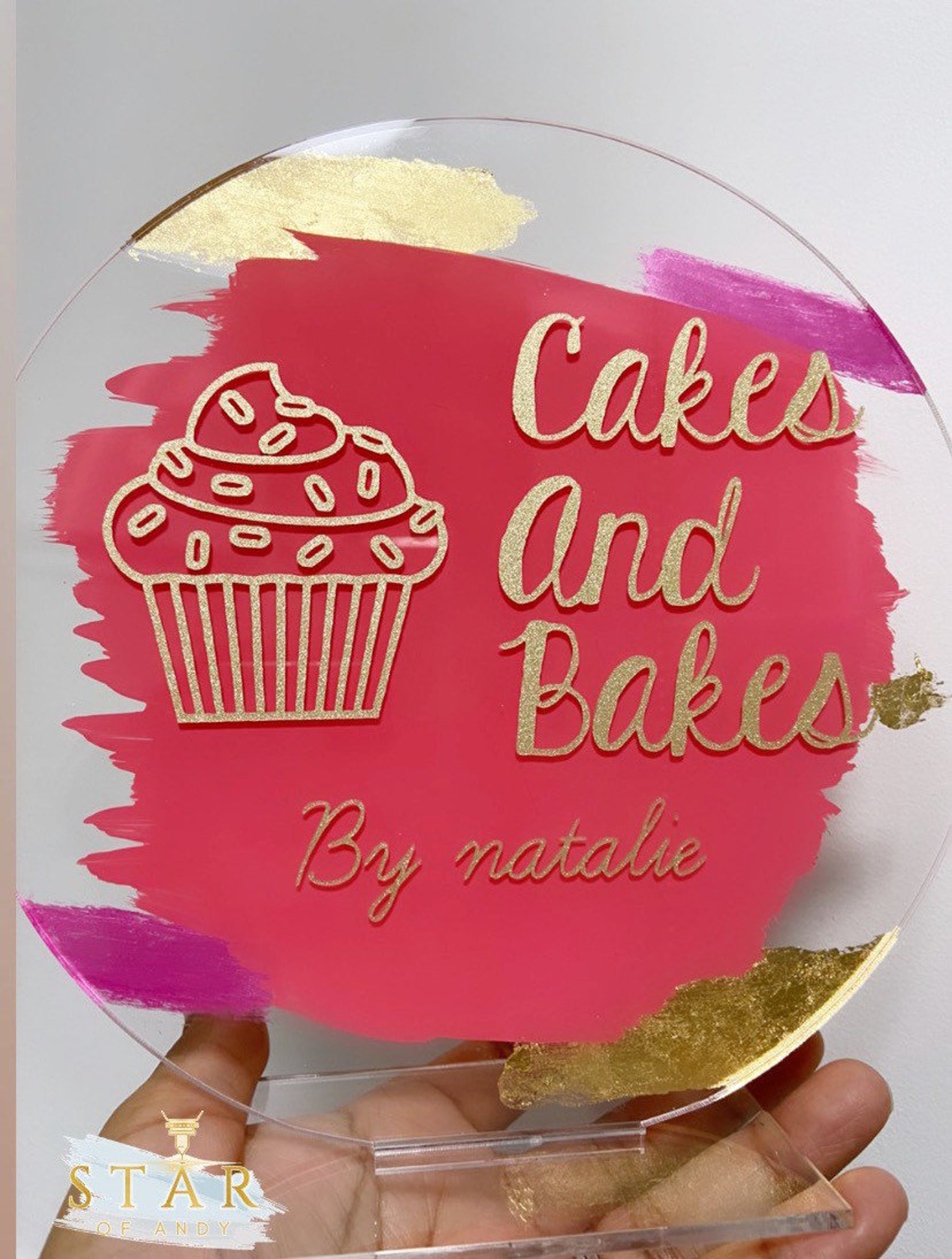 8 Inch Acrylic Logo Stand/ Business/ Logo/ Display/ Backdrop/ - Etsy UK