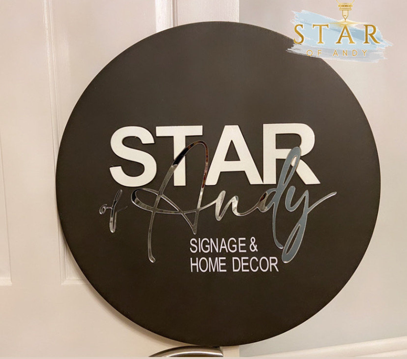 LARGE CIRCLE Customised Business Signage/ Business/home - Etsy