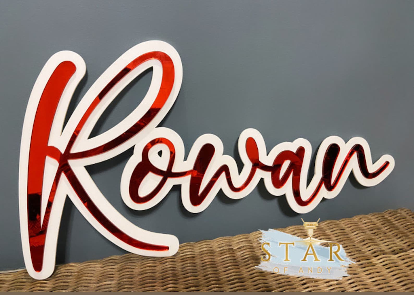 Double Layered Acrylic Name Sign/ Nursery/ Home Decor/ Wall - Etsy