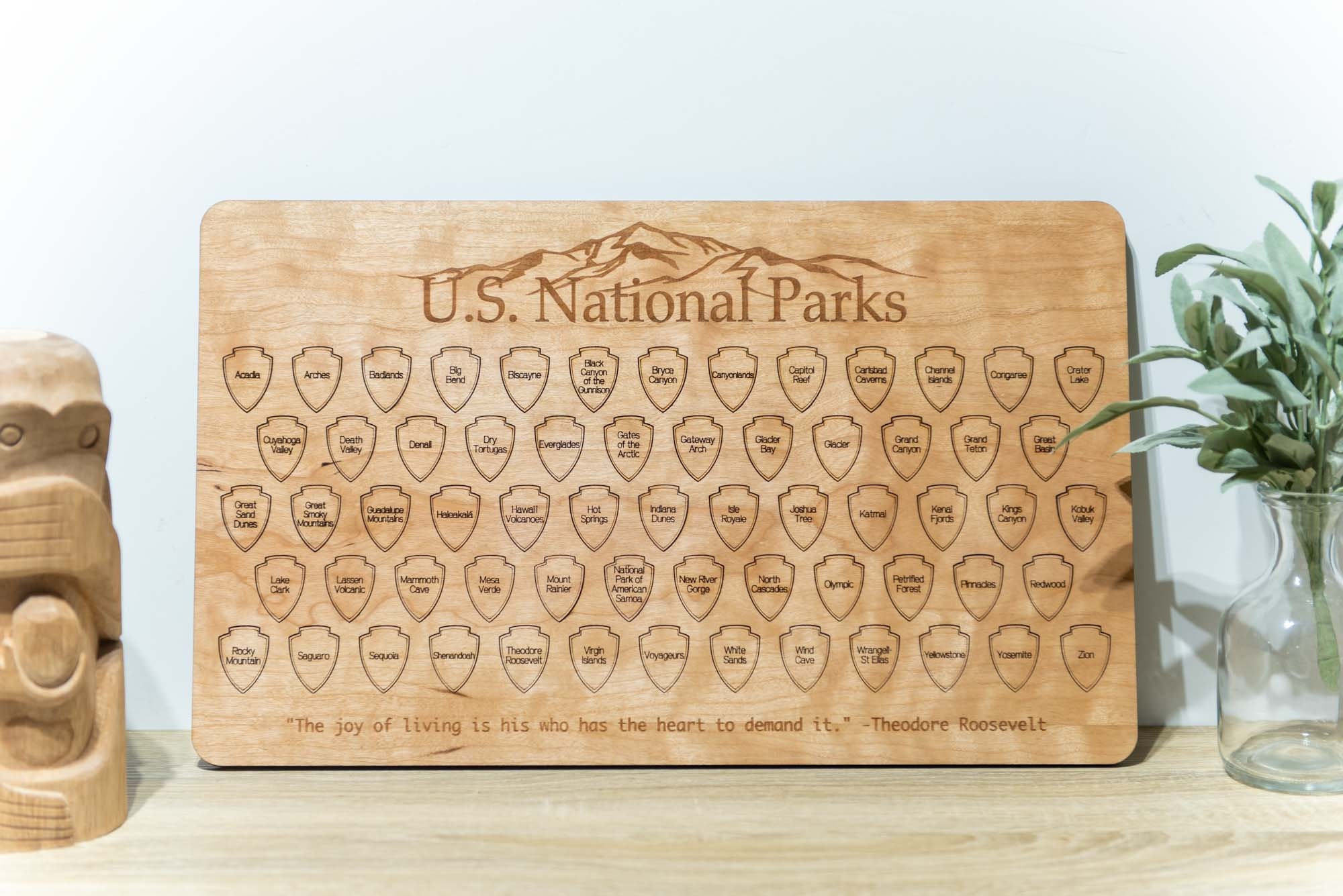 The National Parks Bucket List Board by Whake Studios - Etsy