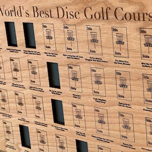 Top 50 World Disc Golf Courses Bucket List Board | Track Which Iconic ...