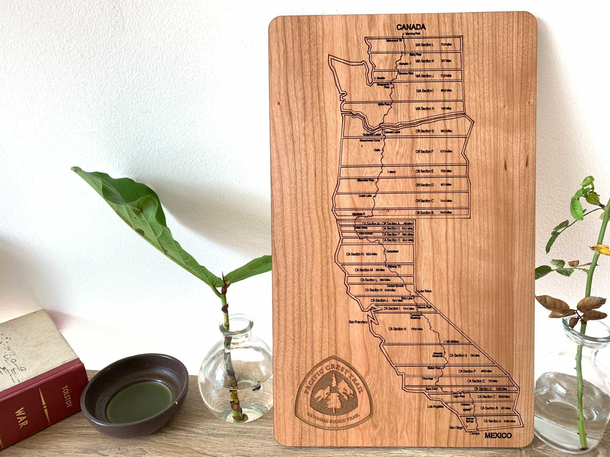 Home & Living Wall Décor Whake Studios Section and Thru Hiker Trail ...