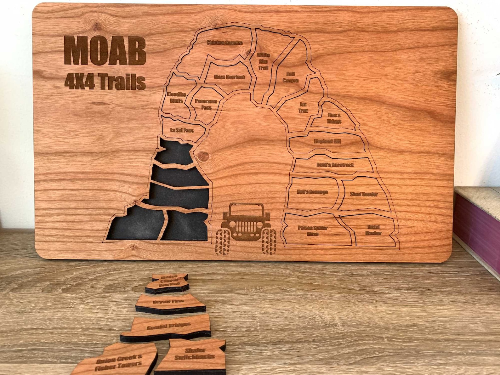 MOAB Offroad Bucket List Board Popular Moab Trail Tracker - Etsy