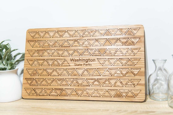 WA State Parks Tracker Sign Washington St Park Board Wood - Etsy