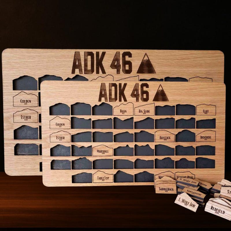 Adirondacks 46 Map - Etsy