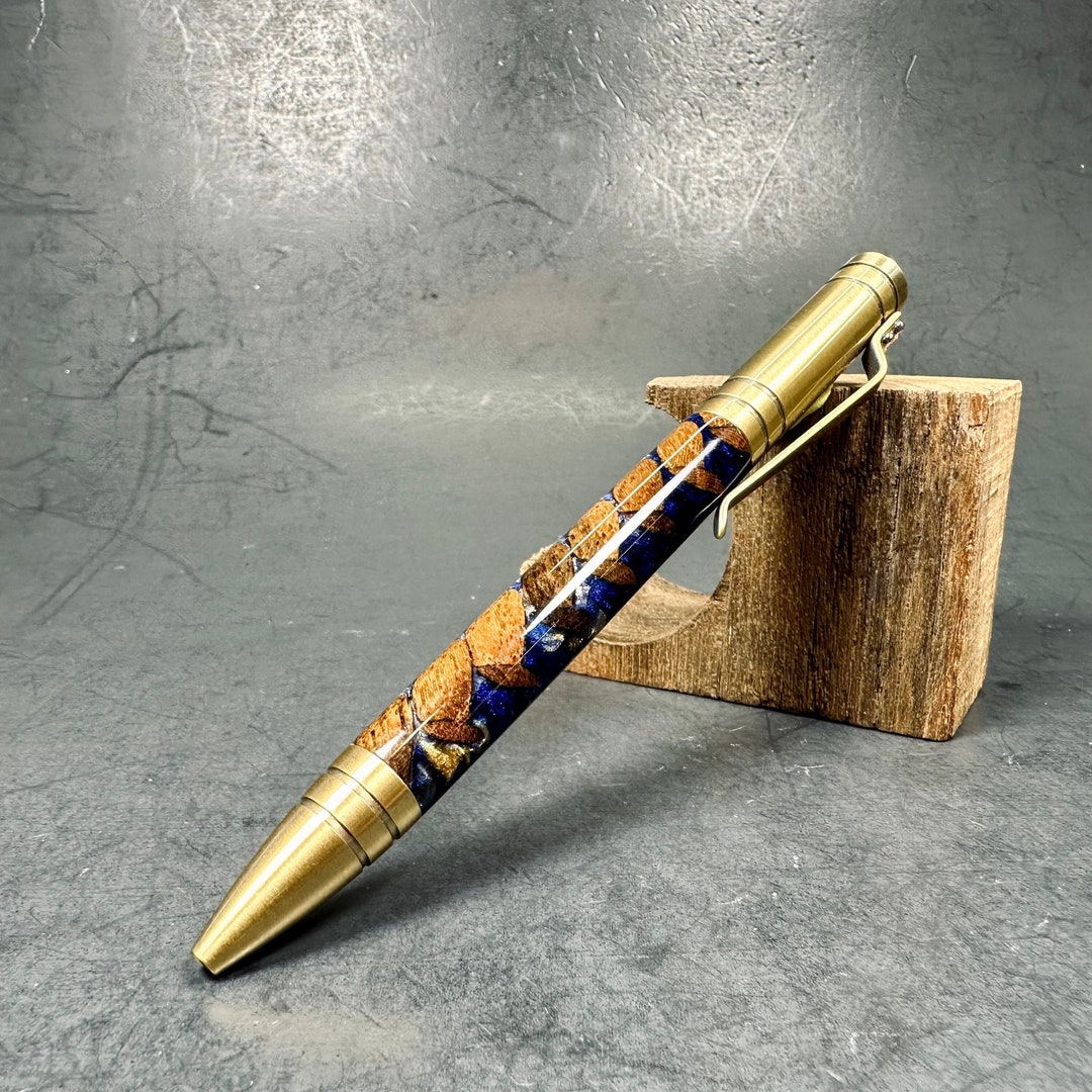 Handmade Wood Pen USS Des Moines Teak Historical Navy Pen Ballpoint Pen ...