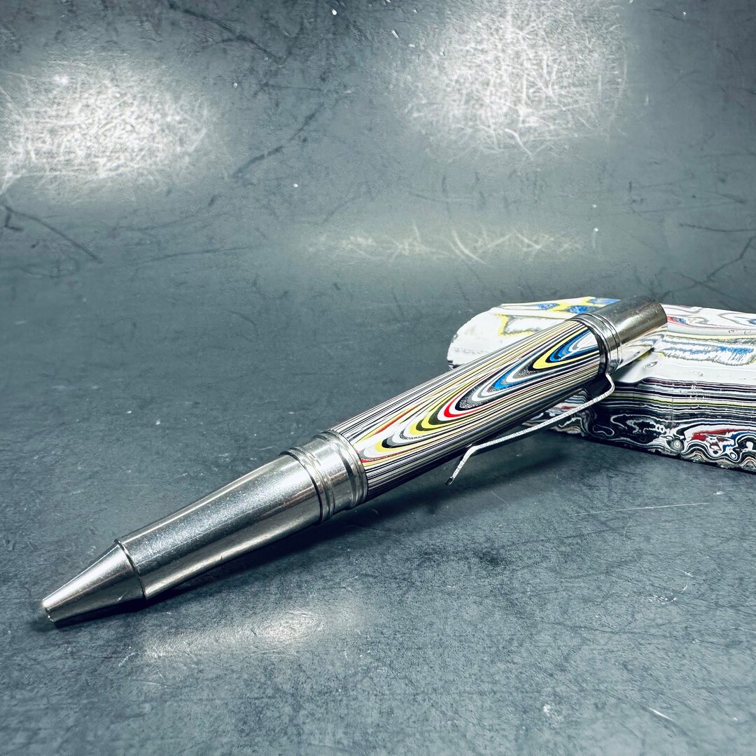 Handmade Fordite Pen - MOPAR Fordite - Made in the USA - Ballpoint Pen ...