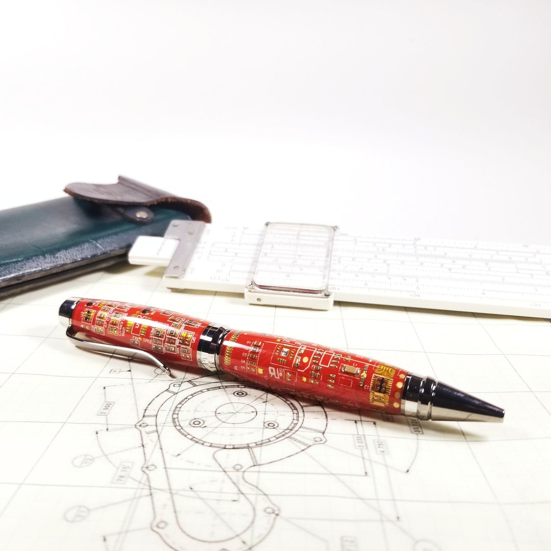 Pluma hecha a mano Placa de circuito impreso Pluma de cigarro Bolígrafo ...