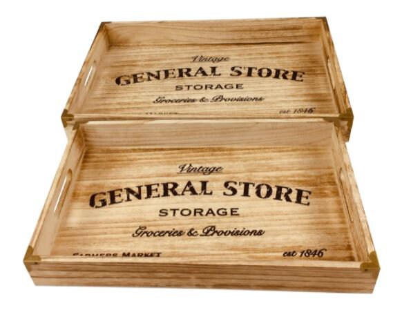 Hand Made Trays Serving Trays Wooden Trays Vintage Design - Etsy