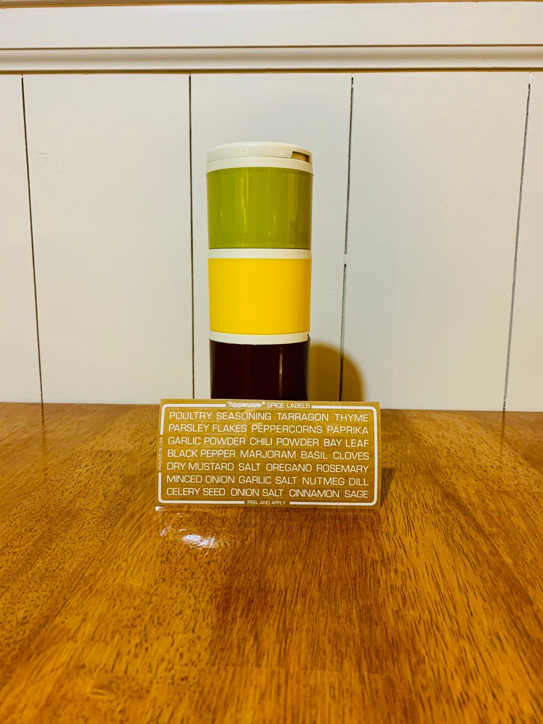 Tupperware Spice Tower, With Labels, 1308, 1309, 1310, New Old Stock - Etsy