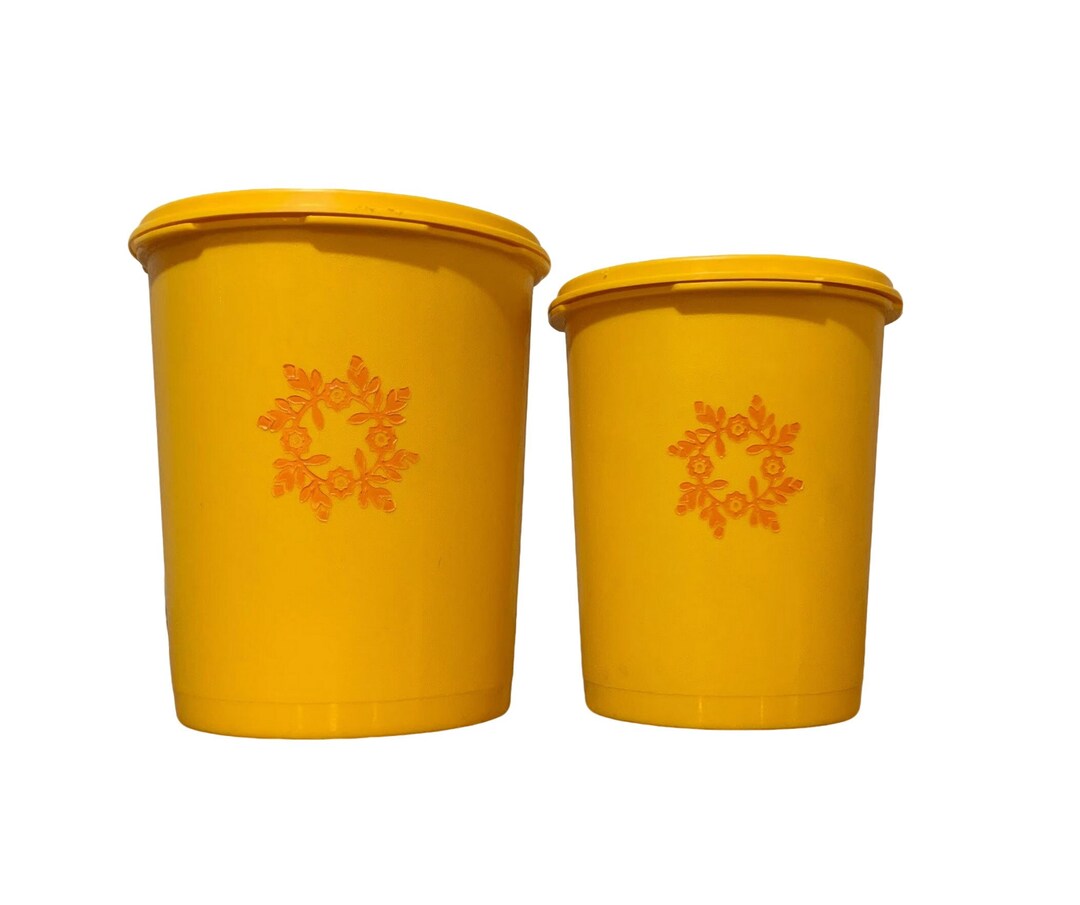 Tupperware Nesting Cannister Set, Harvest Maize With Fig Tree Wreath ...