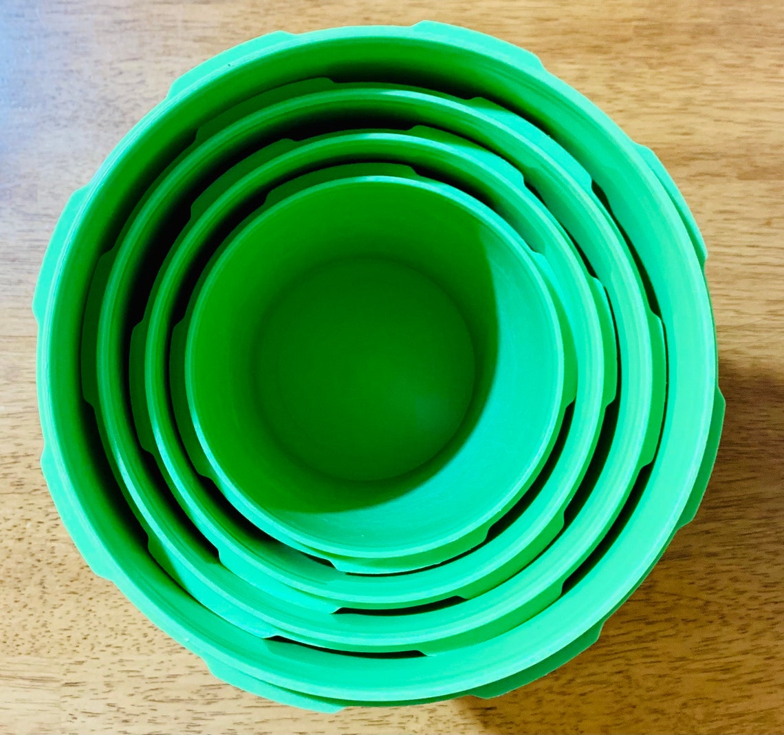 Tupperware Nesting Canisters, Lime Green Daffodil, Servalier Seal, 805 ...