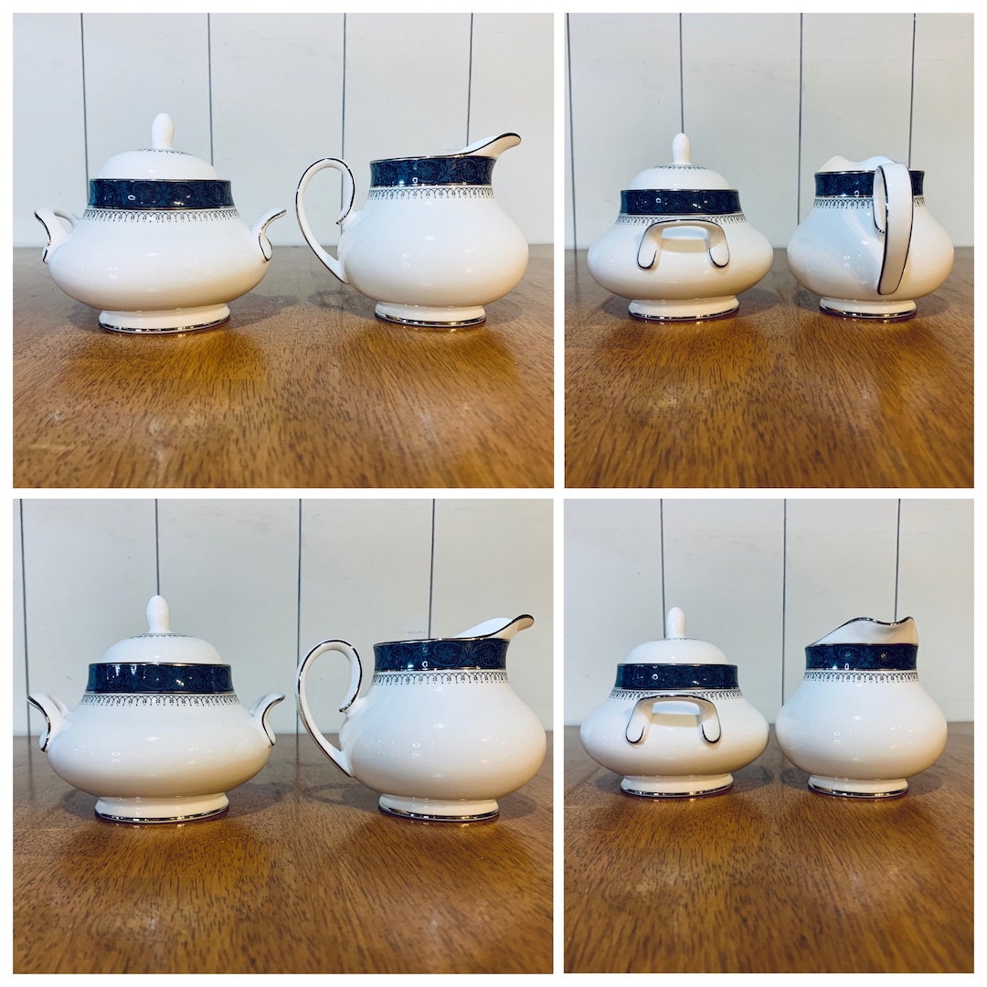 Royal Doulton, Sherbrooke H5009, Cream and Sugar Bowl With Lid, Fine ...