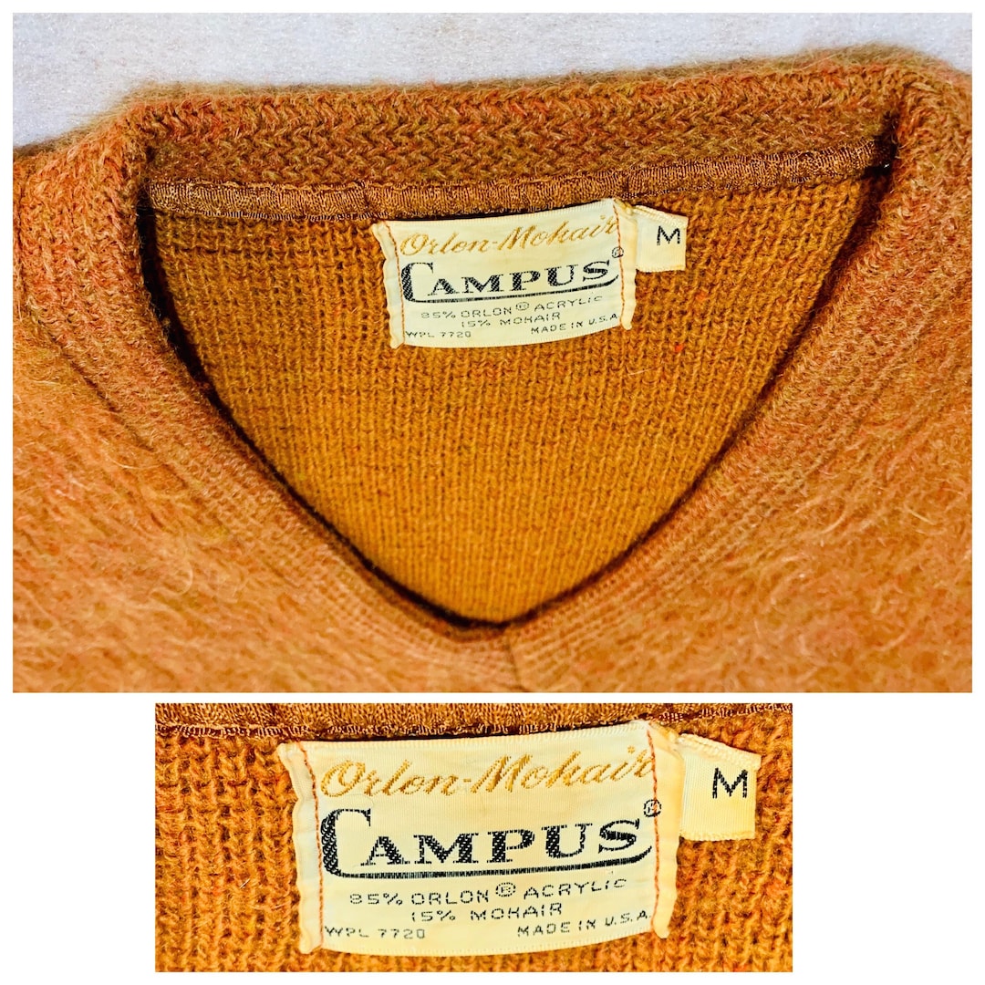 Vintage Campus Sweater, Orlon Mohair, V Neck, Vintage Attire, Ladies ...