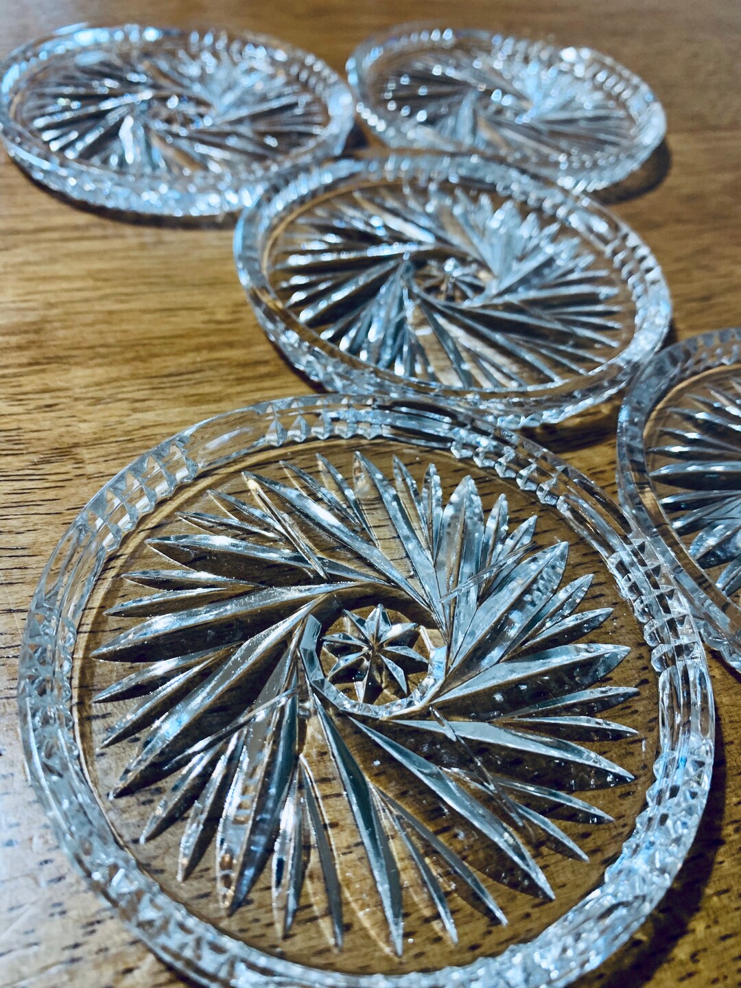 5 Lead Crystal Coasters From Crystal Clear Industries, in the Adria ...