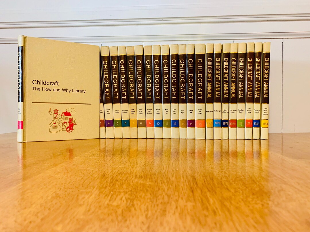 1974/1975 CHILDCRAFT Encyclopedia Reference Set, 15 Volumes, 8 ...