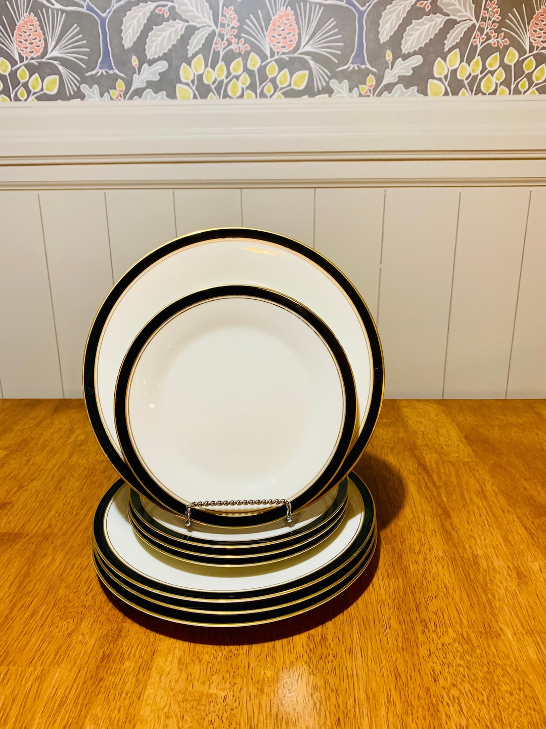Noritake, Ivory and Ebony, Black Trim, Vintage Dinnerware Set, Dinner ...