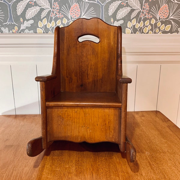 Wooden Rocking Chair - Etsy