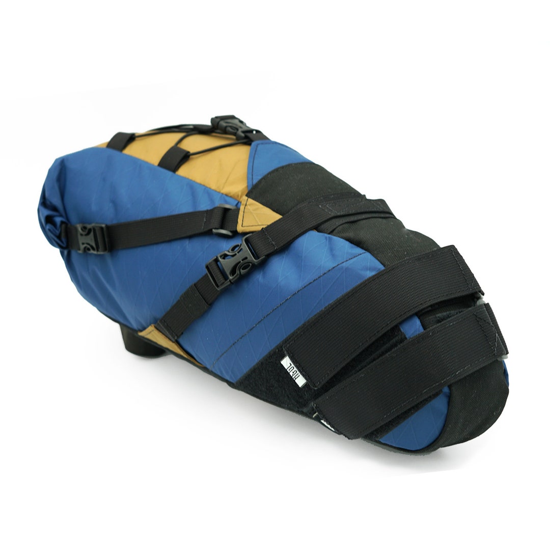 Bikepacking Seat Bag Deep Blue/coyote Brown - Etsy