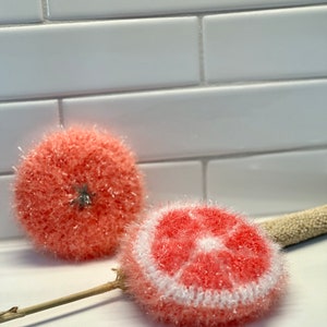 Fruit Dish Scrubby Handmade Dish Scrubby Kitchen Scrubber Crocheted ...