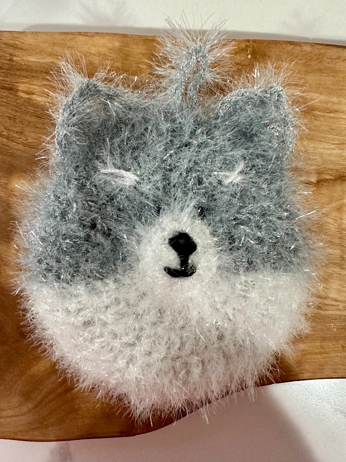 Shiba Dish Scrubby | Dog | Handmade | Exfoliator | Gift | Kitchen Cloth ...