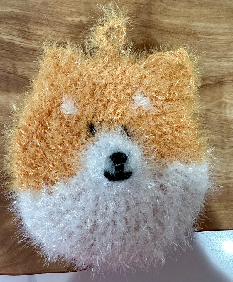 Shiba Dish Scrubby | Dog | Handmade | Exfoliator | Gift | Kitchen Cloth ...