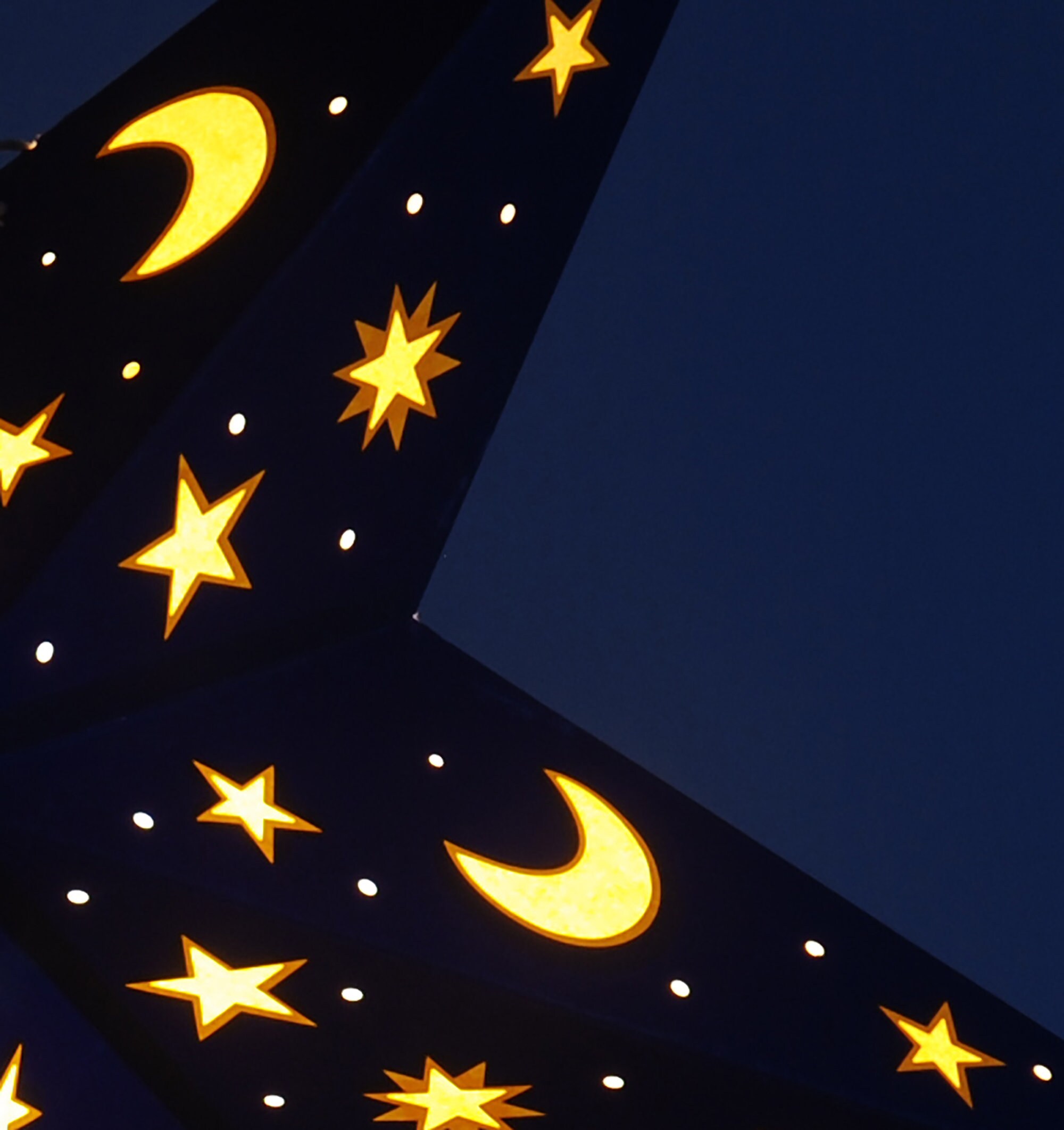 Moon & Stars Lampshade | Space Lampshade | Children Lampshade | Night ...