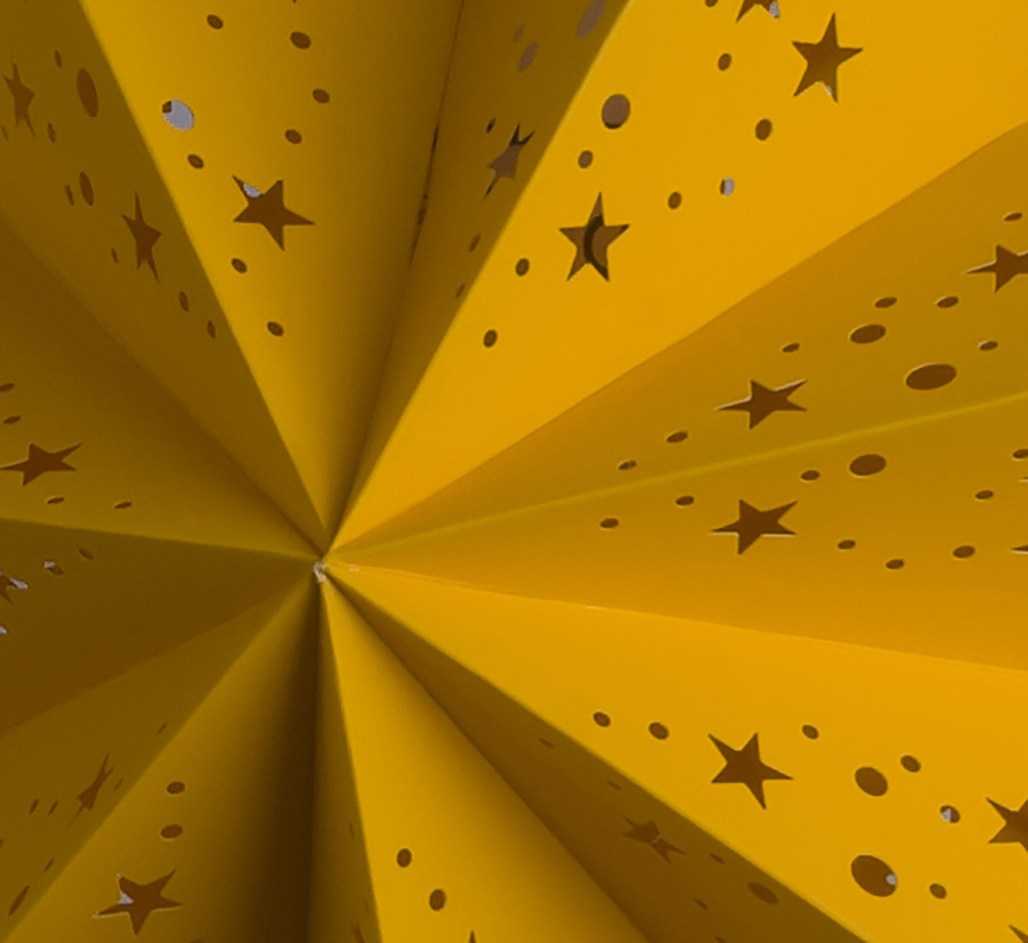Paper Star Lantern Yellow Lampshade Paper Starlight Star - Etsy UK