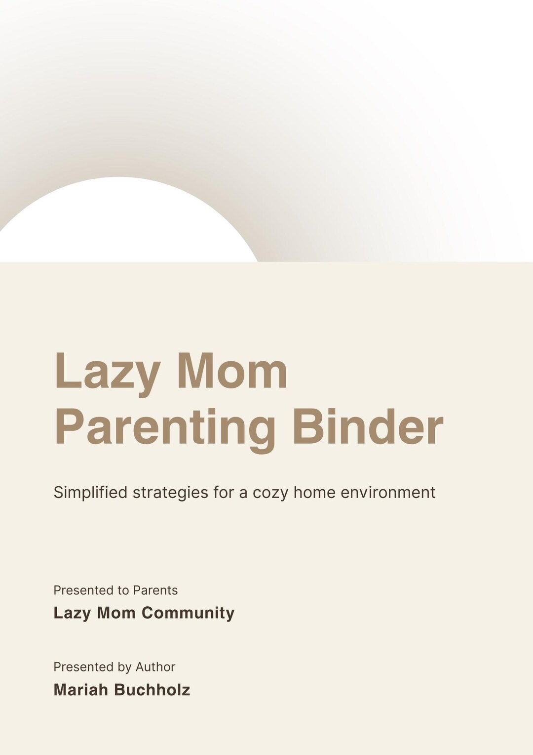 Lazy Mom Parenting Binder – Farmhouse Aesthetic | Printable Mom Planner ...
