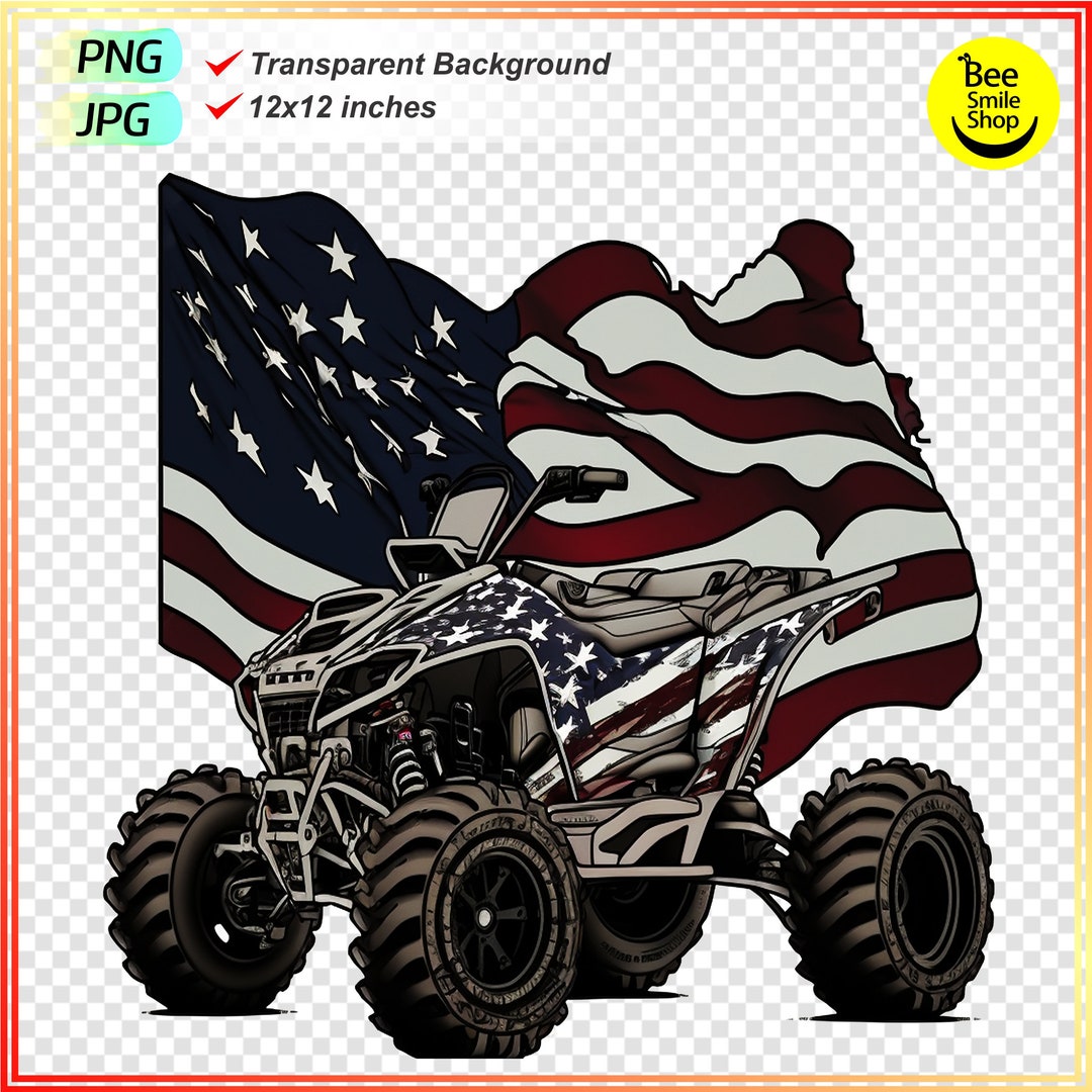 Atv US Flag Png File - Etsy