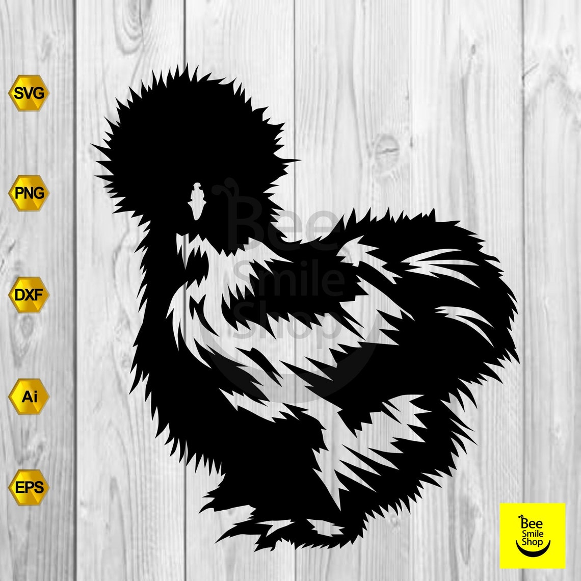 Amazing Silky Chicken SVG Clipart - Chicken Svg, Chicken Pet, Chicken ...