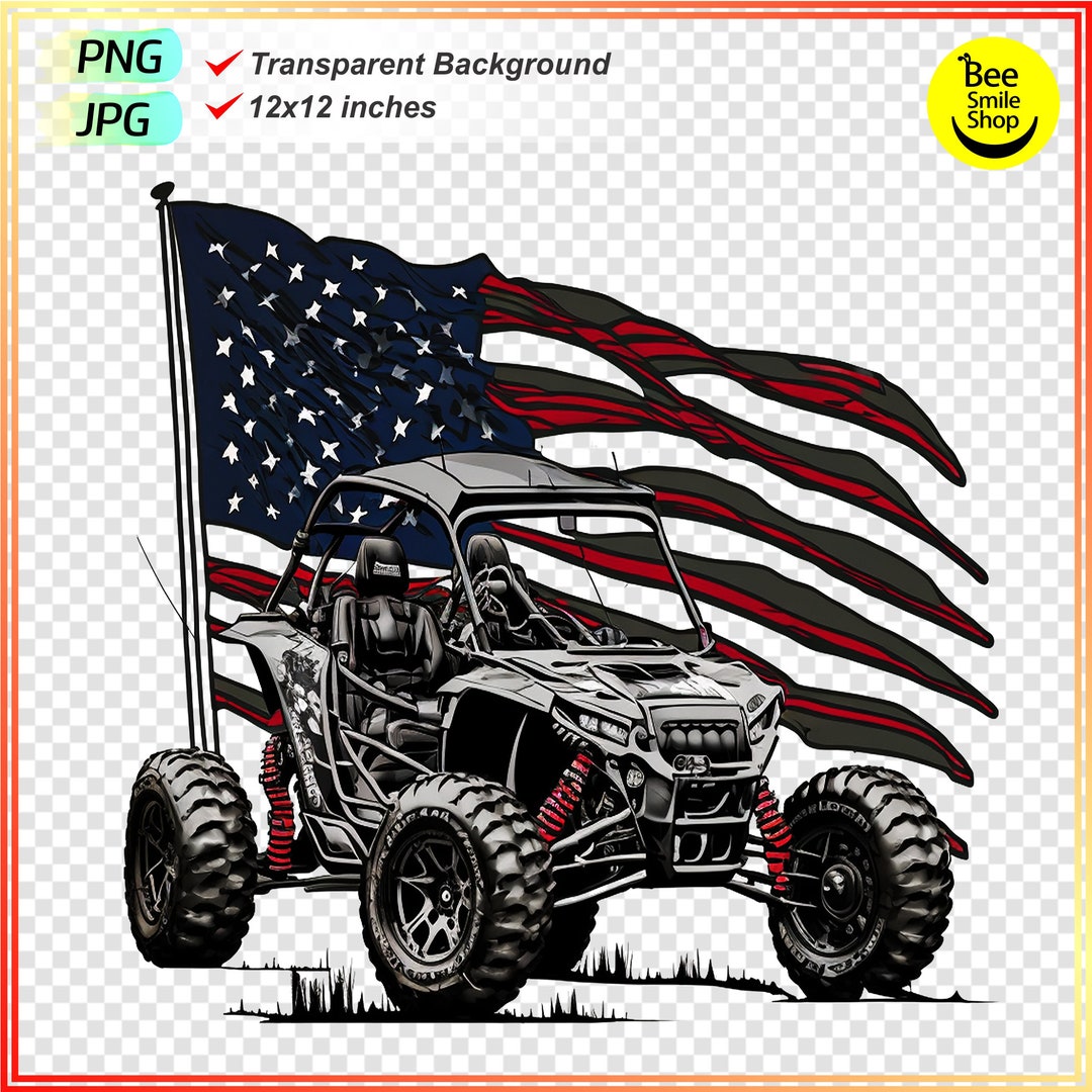 US Flag Atv Offroad Png - Etsy
