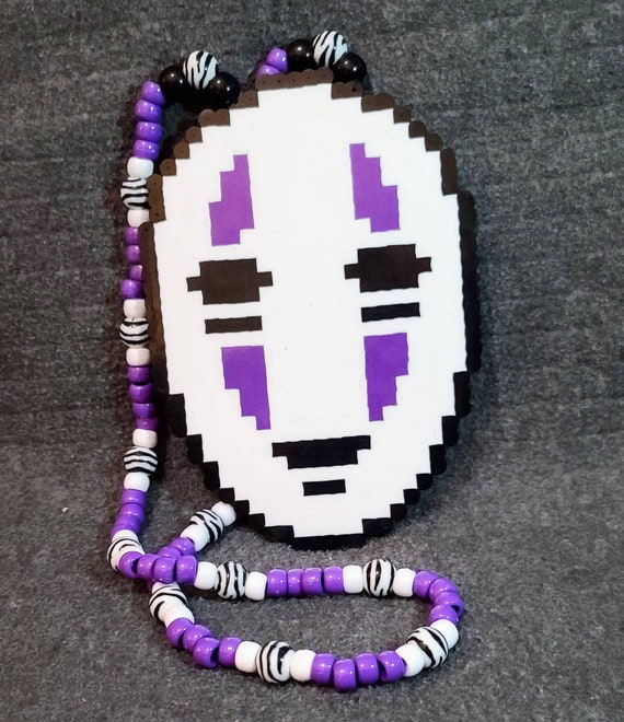 No Face Studio Ghibli Inspired Perler Necklace | Etsy