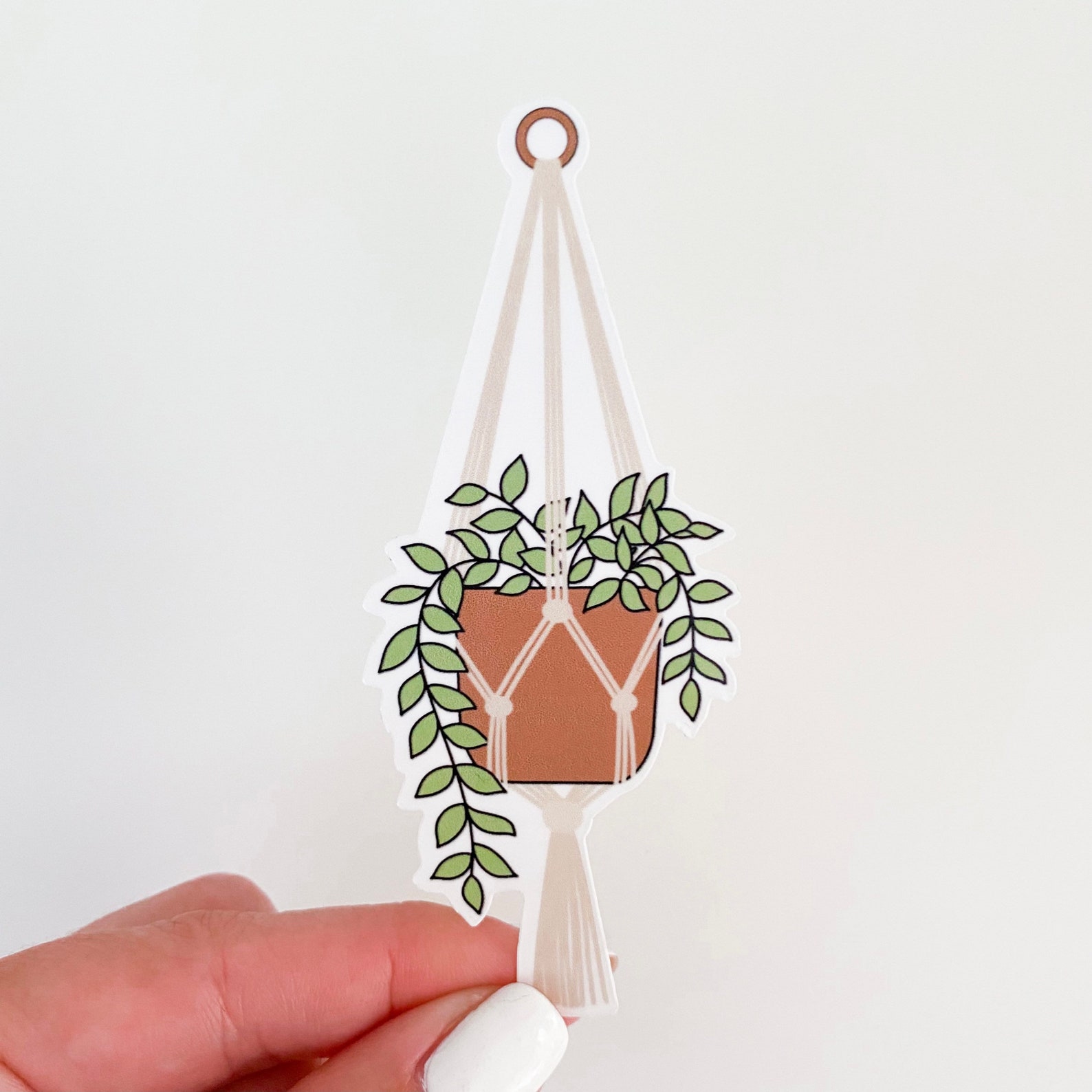 Hanging Plant Sticker Macrame Sticker Hanging Plant - Etsy