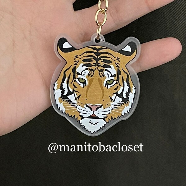 Tiger Keychain - Etsy