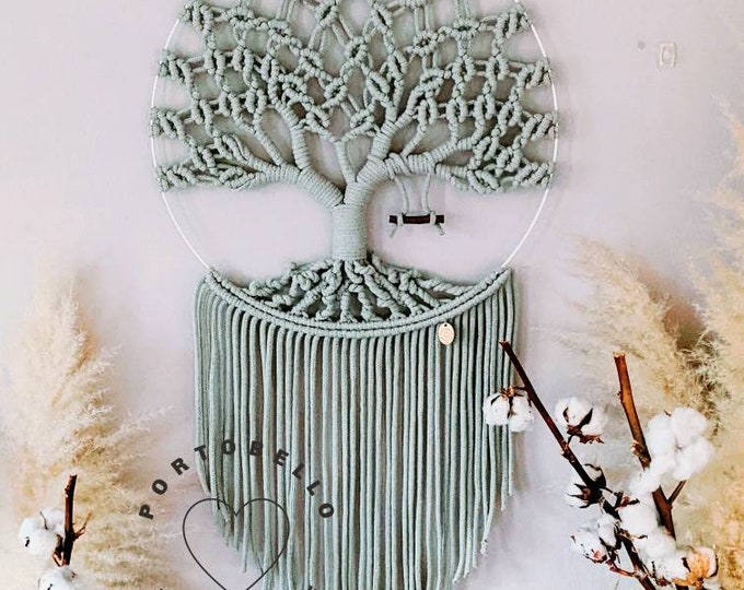 Großer Makramee Baum des Lebens,handgemachte Dekoration, einzigartige Dekoration, Familie ...